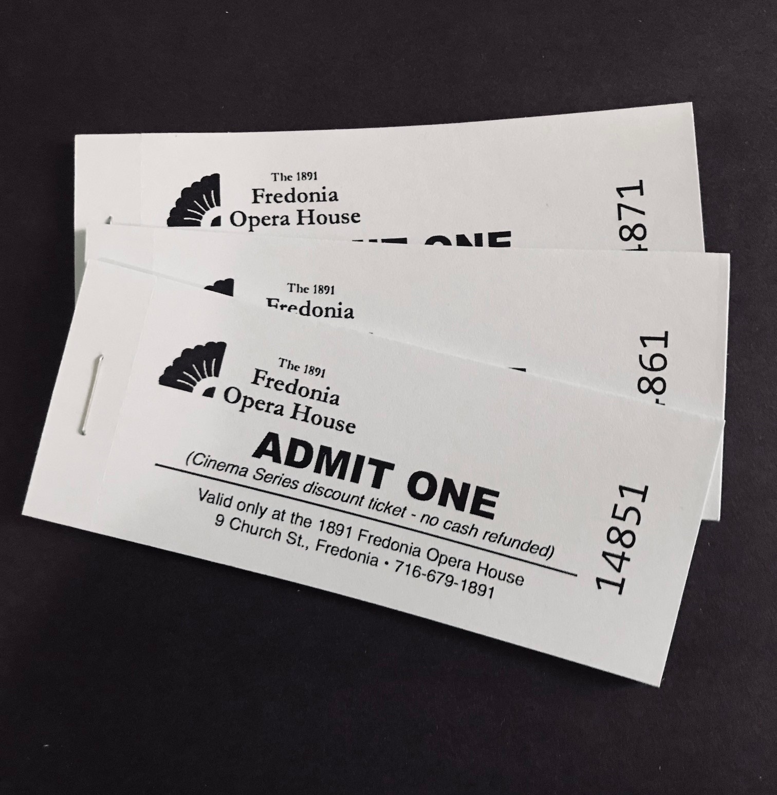 Book of Ten Movie Passes - Fredonia Opera House | Experience the ...